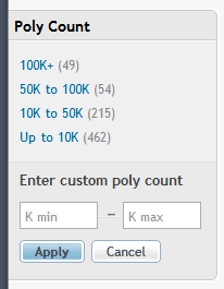 New Poly Count Search Tool - TurboSquid Blog